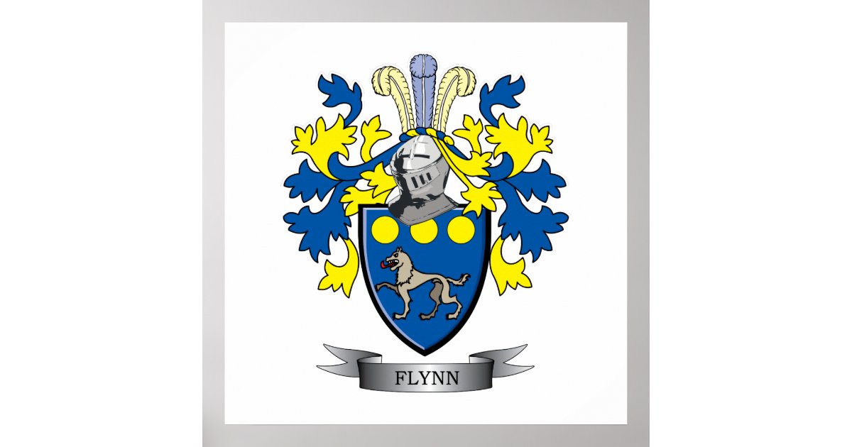 Flynn Coat of Arms Poster | Zazzle