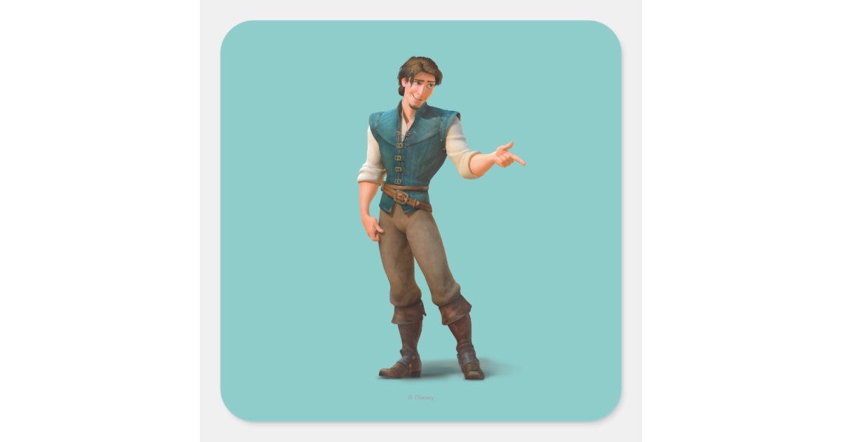 Flynn Square Sticker | Zazzle