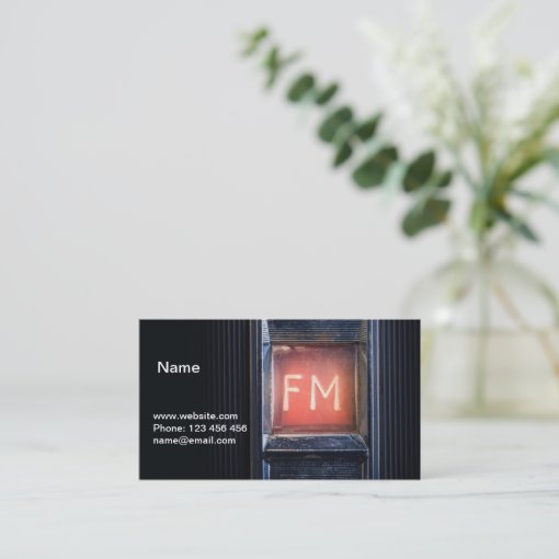 FM radio Business Card | Zazzle