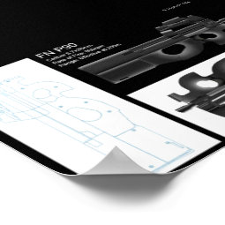 FN P90 Stat Sheet Poster | Zazzle