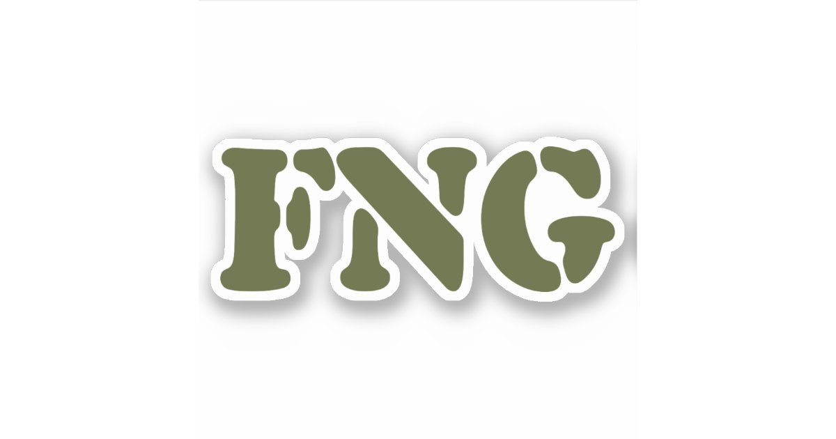 FNG STICKER | Zazzle