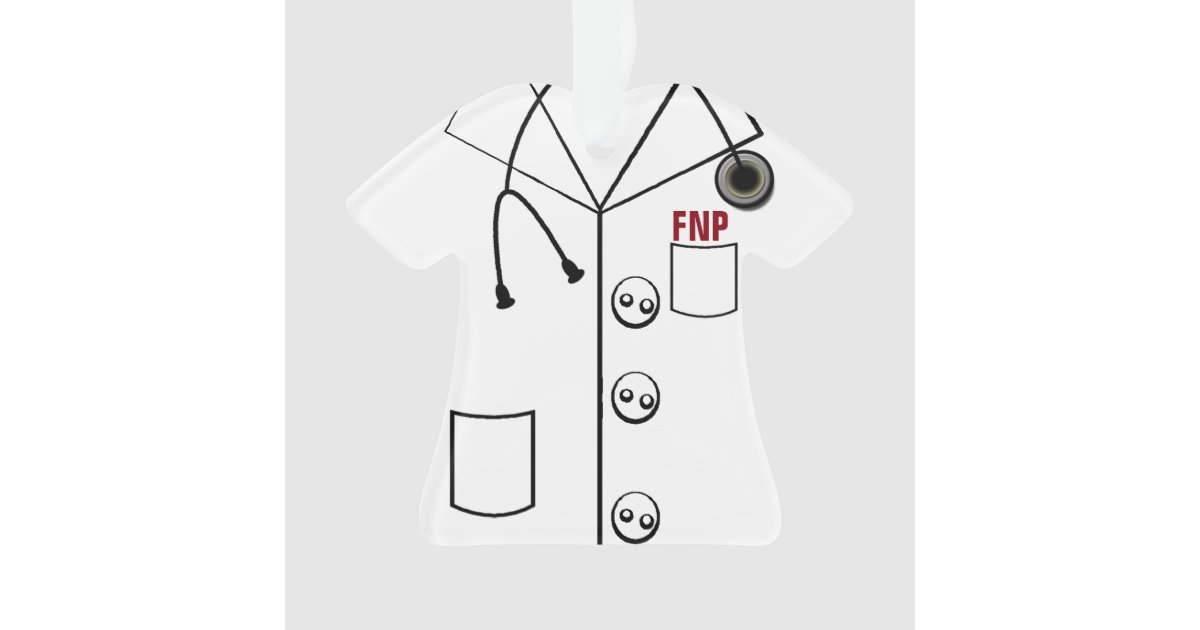 FNP LAB COAT ORNAMENT CHRISTMAS (CUSTOMIZABLE) | Zazzle