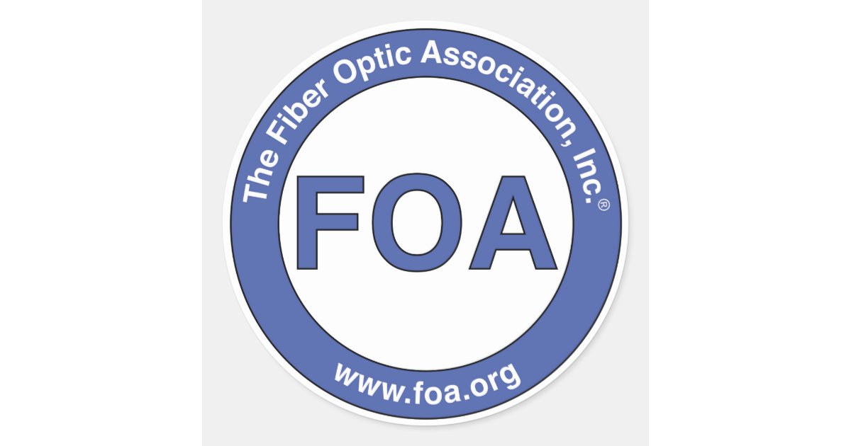 FOA large logo stickers | Zazzle
