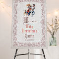 Foam Board Female Medieval Welcome Sign | Zazzle