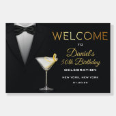 Foam Board Tuxedo Cocktail Welcome Sign | Zazzle