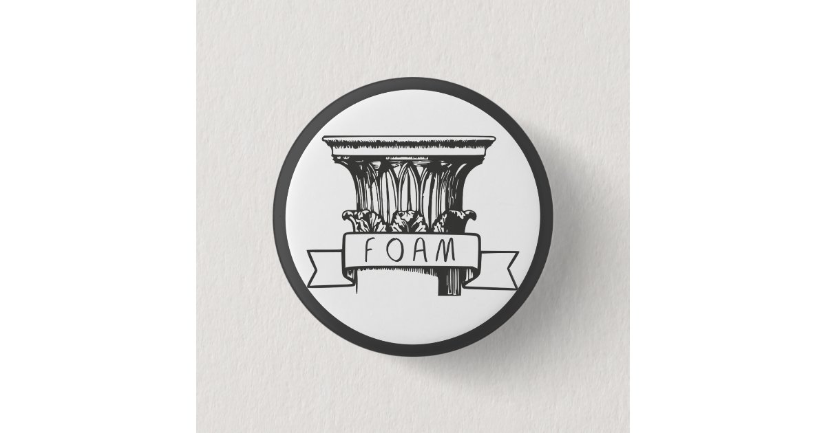 Foam Column Button | Zazzle