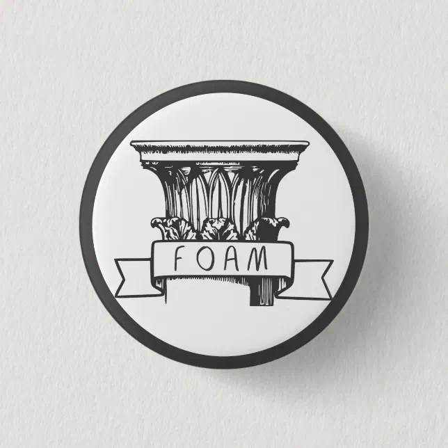 Foam Column Button | Zazzle