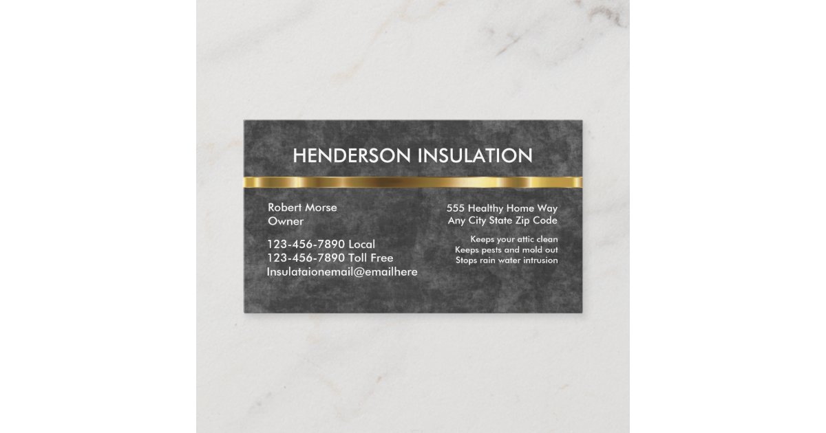 Foam Insulation Business Cards | Zazzle