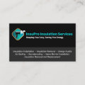 Foam Insulation Contractor Installer Business Card | Zazzle