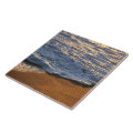 Foam surf wave at the ocean beach ceramic tile | Zazzle