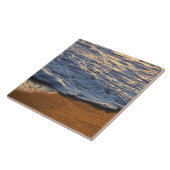 Foam surf wave at the ocean beach ceramic tile | Zazzle