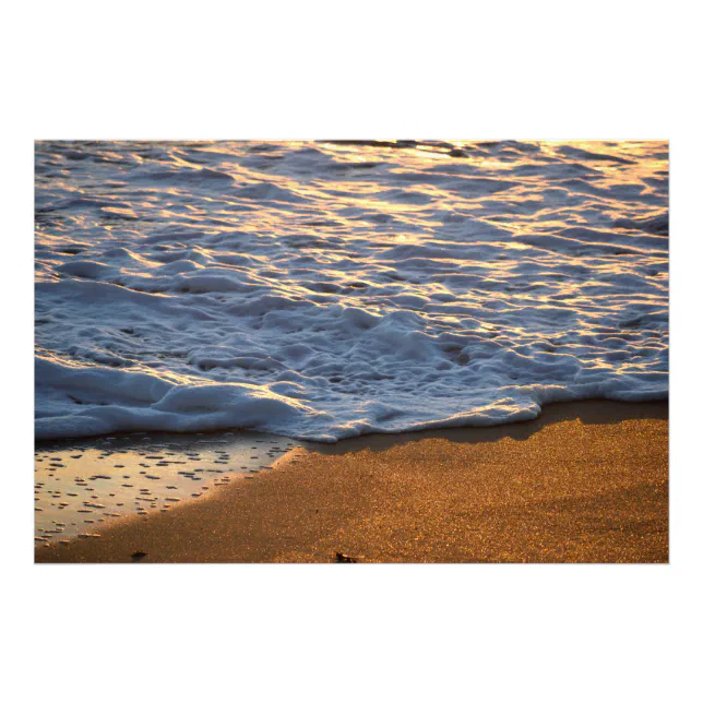 Foam surf wave at the ocean beach photo print | Zazzle