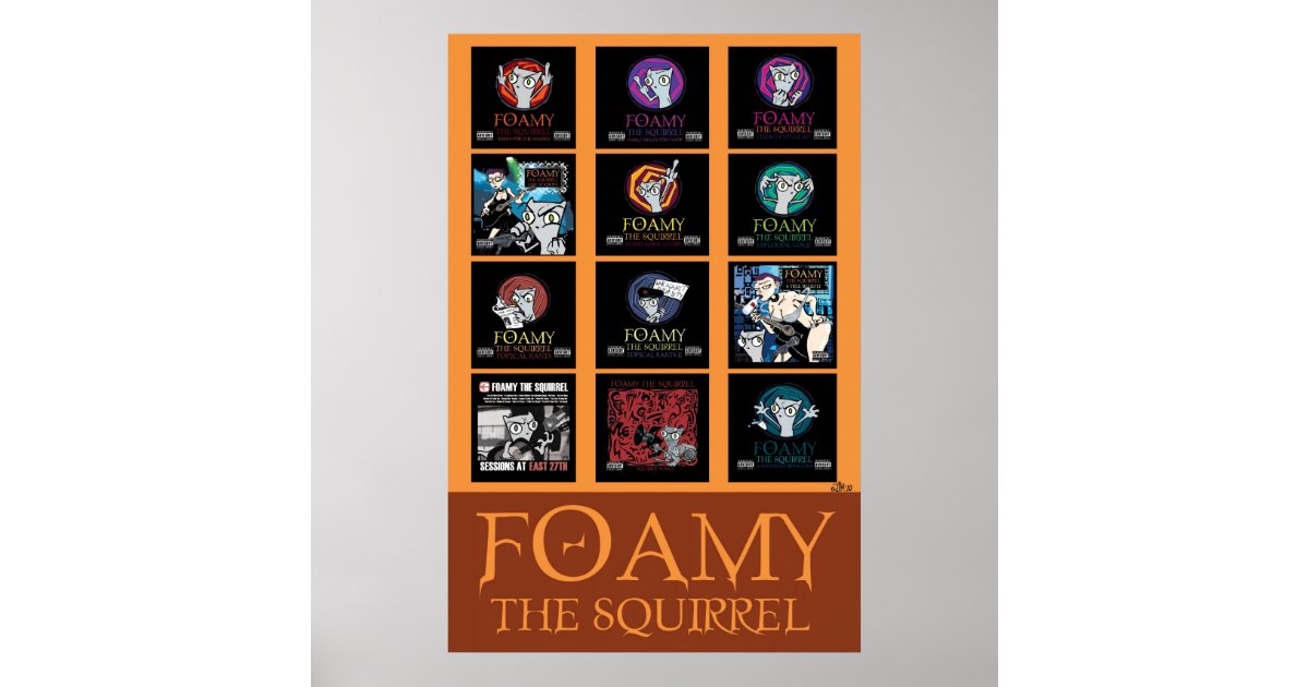 Foamy Album Covers Poster | Zazzle