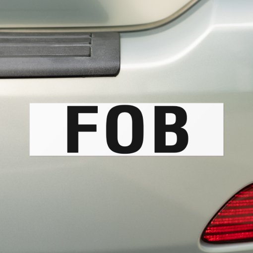 FOB Friend of Bill W Bumper Sticker | Zazzle