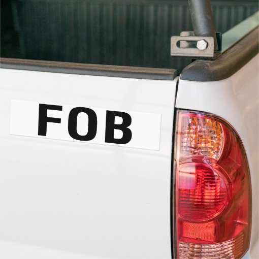 FOB Friend of Bill W Bumper Sticker | Zazzle