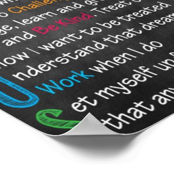 FOCUS Classroom Printable Poster | Zazzle