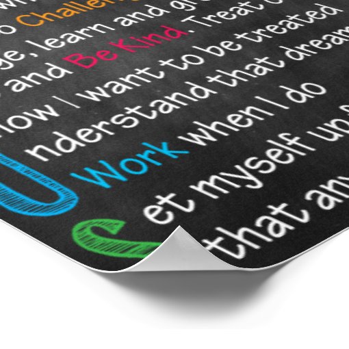 FOCUS Classroom Printable Poster | Zazzle