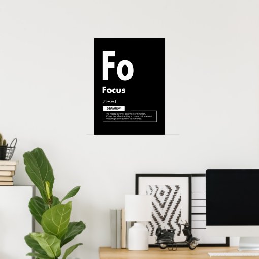 FOCUS - Element Of Success - Motivational Poster | Zazzle FOCUS - Element Of Success - Motivational Poster | Zazzle