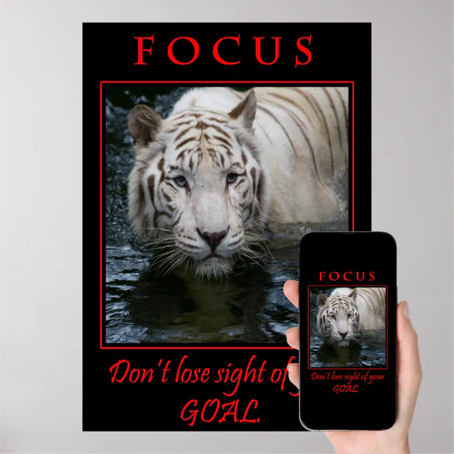 Focus Motivational Poster | Zazzle