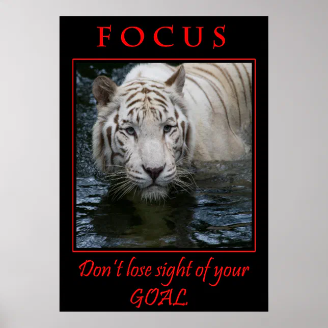 Focus Motivational Poster | Zazzle