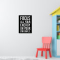 Focus Your Energy On Your Goals - Motivational Poster | Zazzle