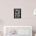 Focus Your Energy On Your Goals - Motivational Poster | Zazzle