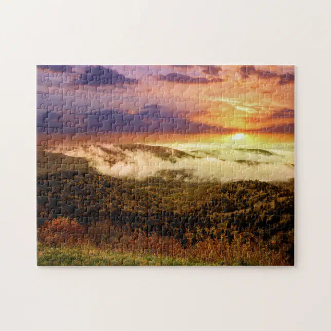 Fog On The Blue Ridge Parkway Jigsaw Puzzle | Zazzle