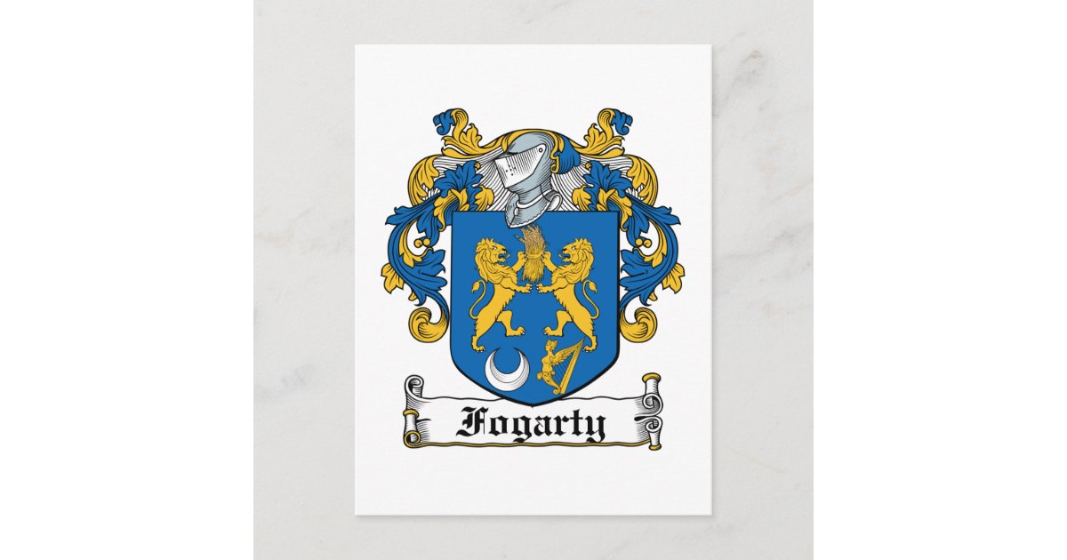 Fogarty Family Crest Postcard | Zazzle