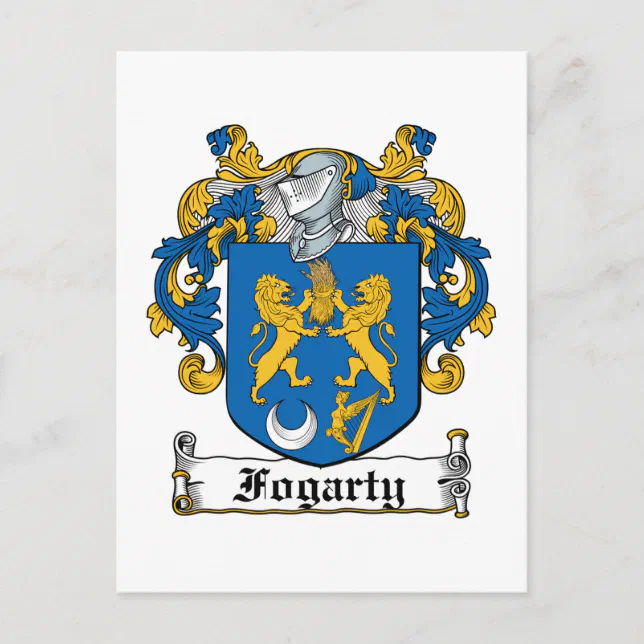 Fogarty Family Crest Postcard | Zazzle