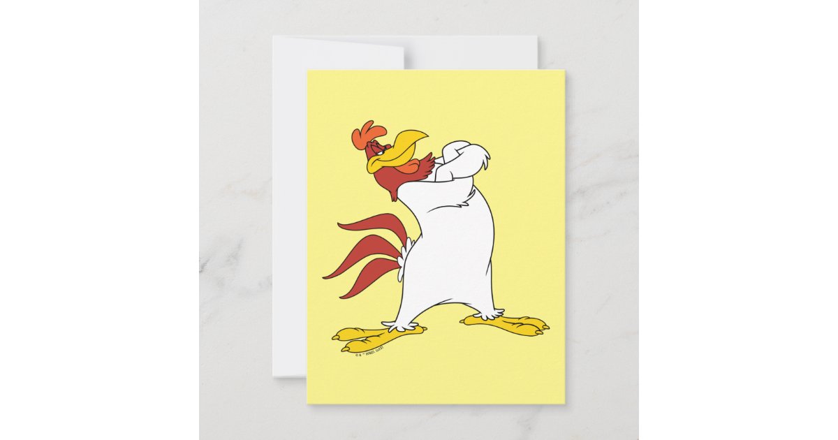Foghorn Leghorn Arms Crossed Note Card | Zazzle