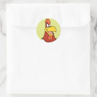 Foghorn Leghorn Closeup Classic Round Sticker | Zazzle