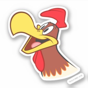 Foghorn Looking Up Sticker | Zazzle