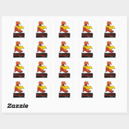 Foghorn Redneck Square Sticker | Zazzle