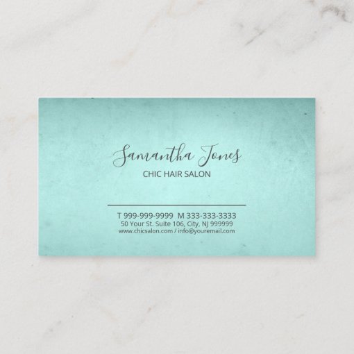 Foil Abstract Gold Teal ID775 Business Card | Zazzle