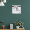 FOIL Method Math Poster | Zazzle
