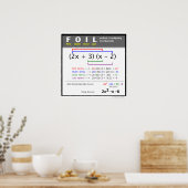 FOIL Method Math Poster | Zazzle