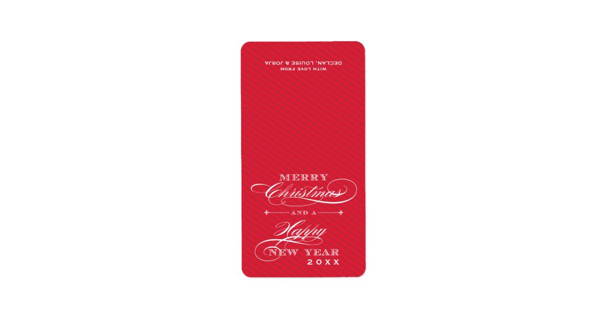 (FOLD OVER) CHRISTMAS LABELS :: lapel 7P | Zazzle