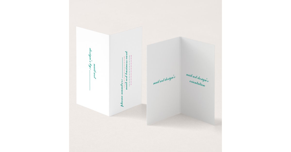 folded business card | Zazzle