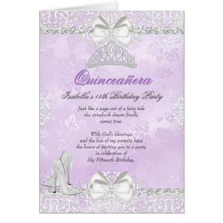 Quince Invitation Greeting In English