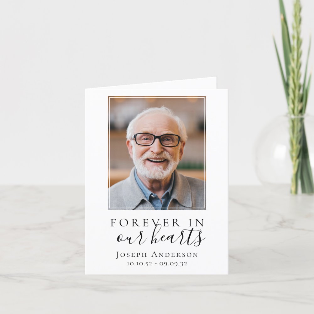 Folded Forever in Our Hearts Memorial Prayer Card - Snuggle Hamster Designs