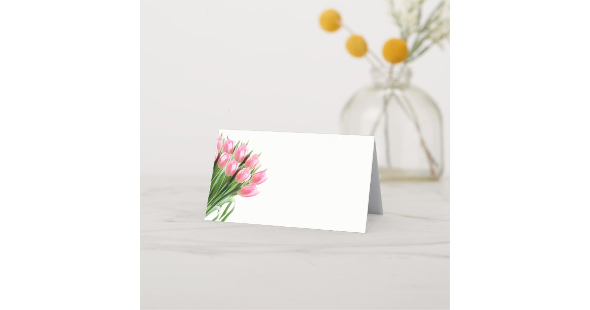 Folded Name Place Card | Zazzle