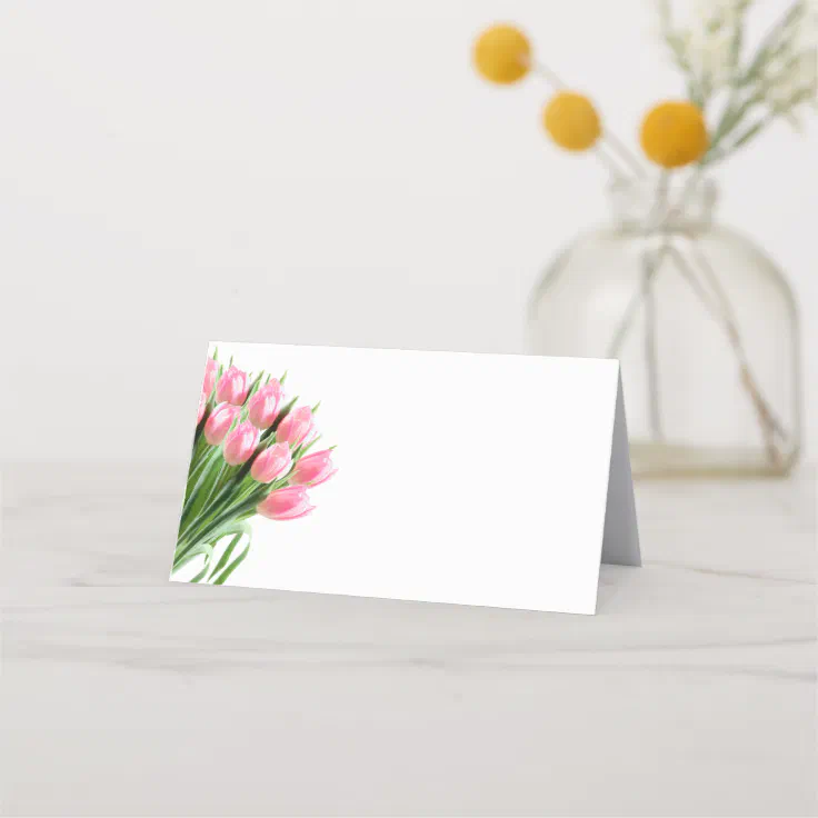 Folded Name Place Card | Zazzle