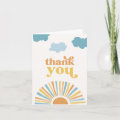 Folded Sun Thank You Cards | Zazzle