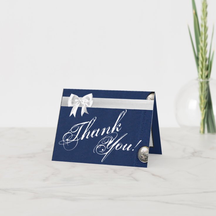 Folded Thank You Card Air Force Class A Uniform | Zazzle