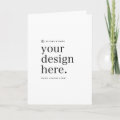 Folded Vertical Card | Design Upload 5x7 Budget | Zazzle