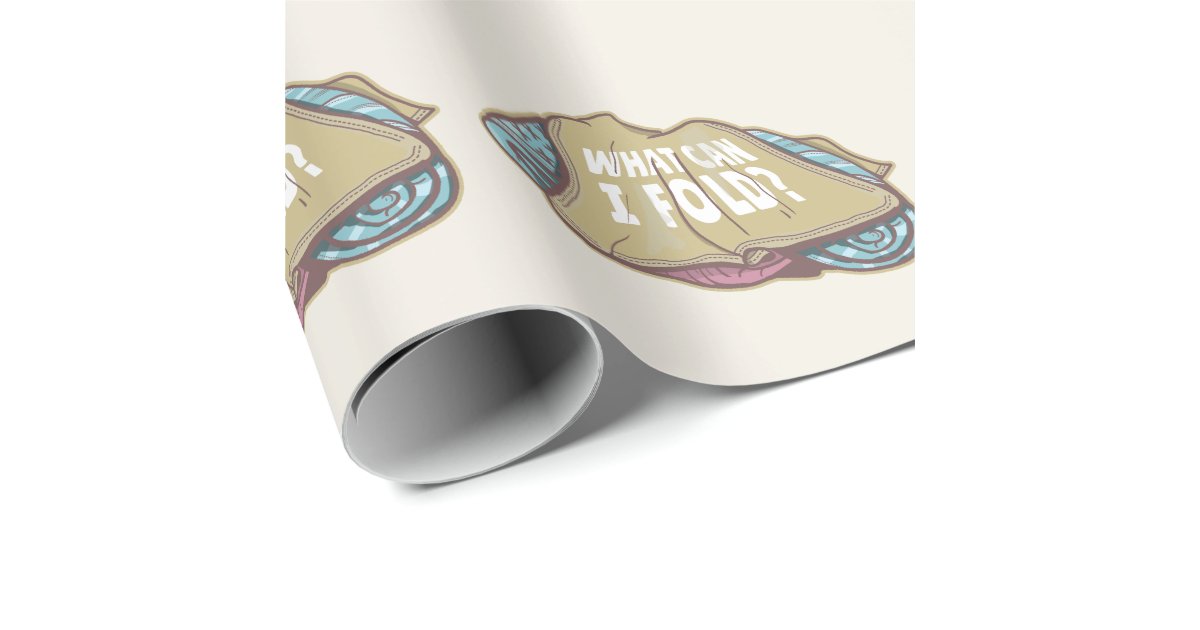 Folding clothes, laundry day wrapping paper | Zazzle
