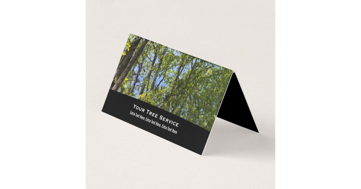 Folding Tree Service Business Cards | Zazzle