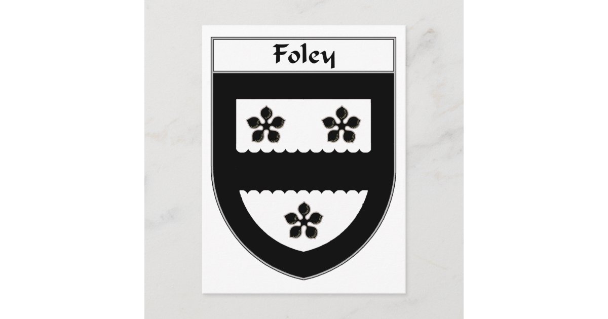 Foley Coat of Arms/Family Crest Postcard | Zazzle