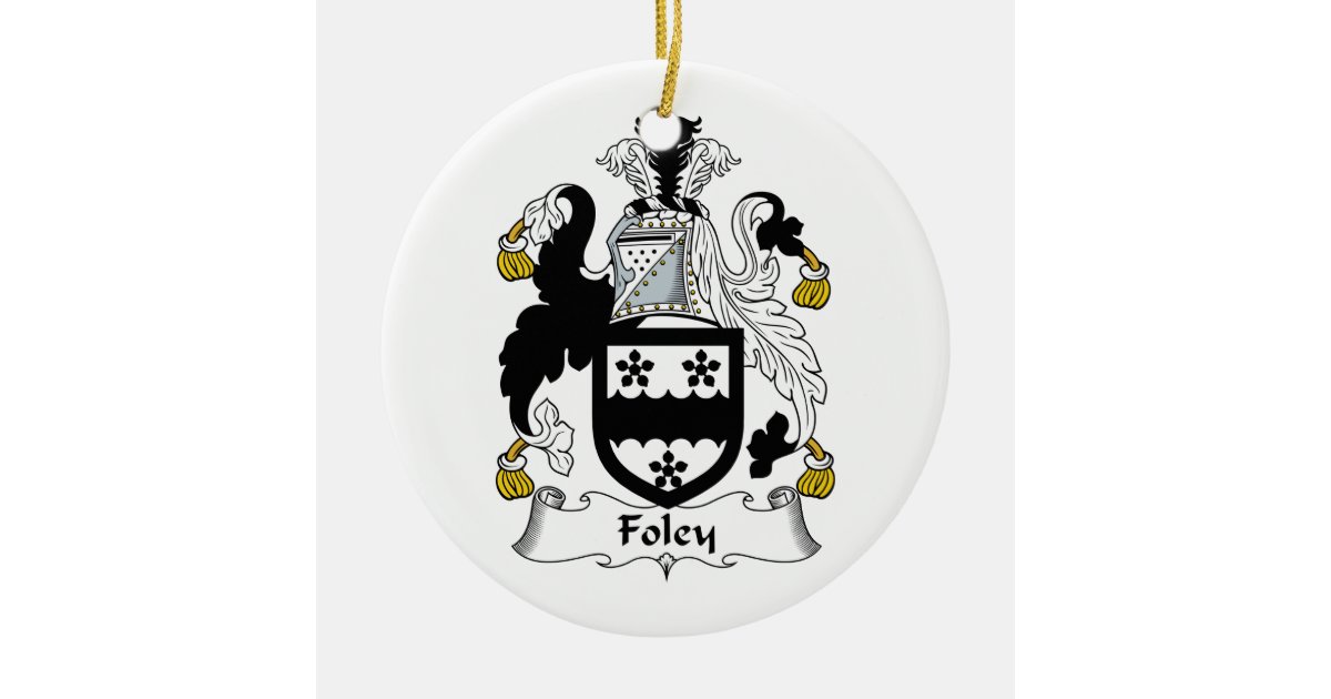 Foley Family Crest Ceramic Ornament | Zazzle