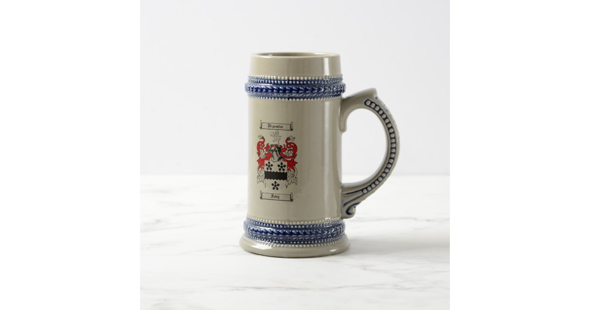 FOLEY FAMILY CREST - FOLEY COAT OF ARMS BEER STEIN | Zazzle